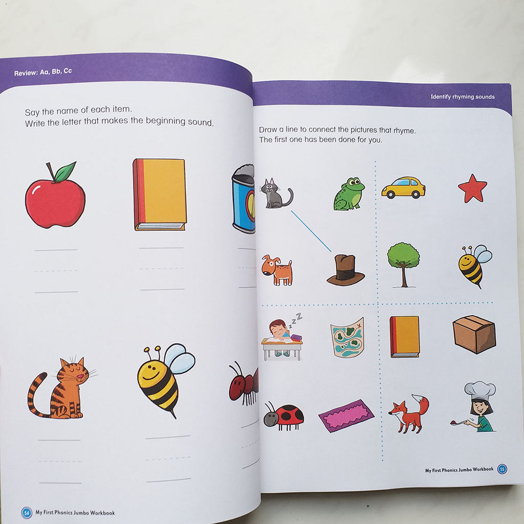 My First Phonics Jumbo Workbook – DoMa Bookstore