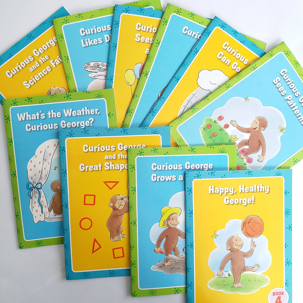 Curious George Math and Science Readers: 10-Book STEM Reading Program ...