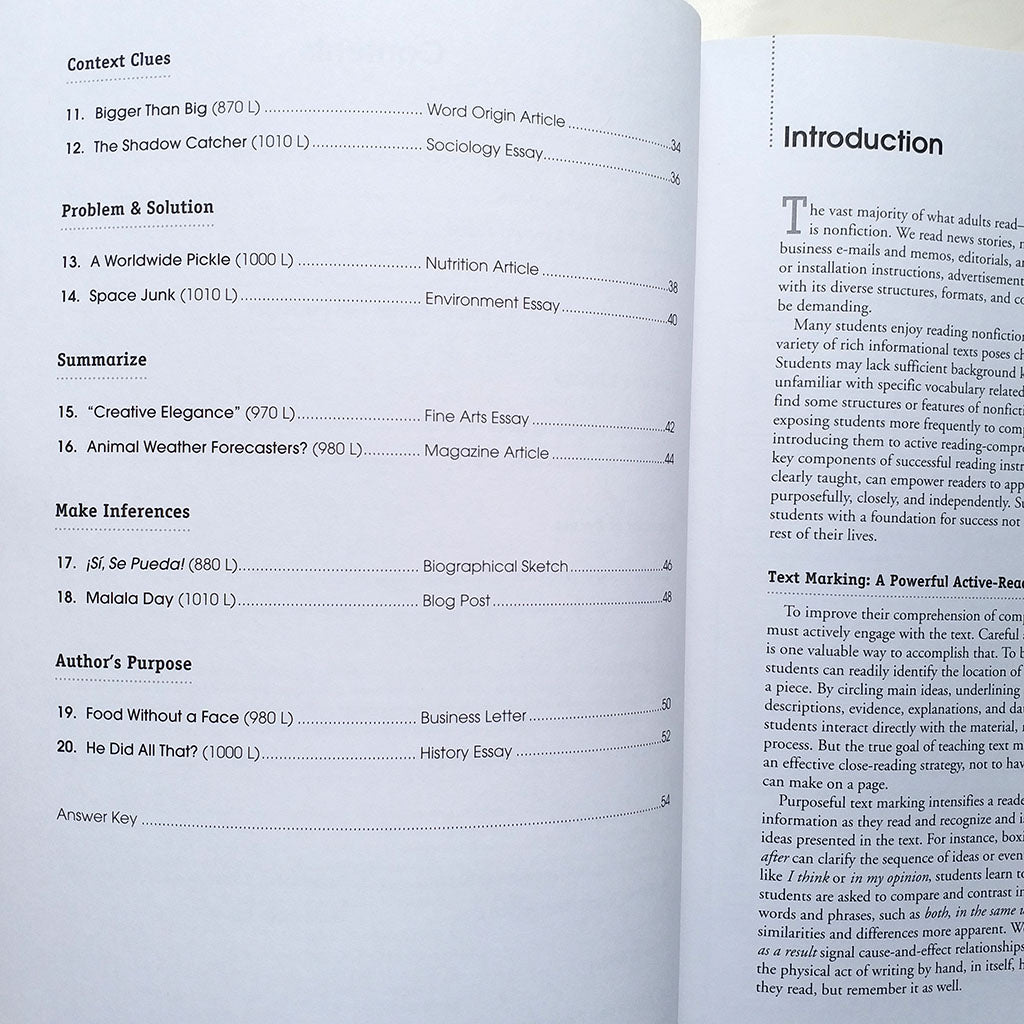 Informational Passages for Text Marking and Close Reading (Grade 5 ...