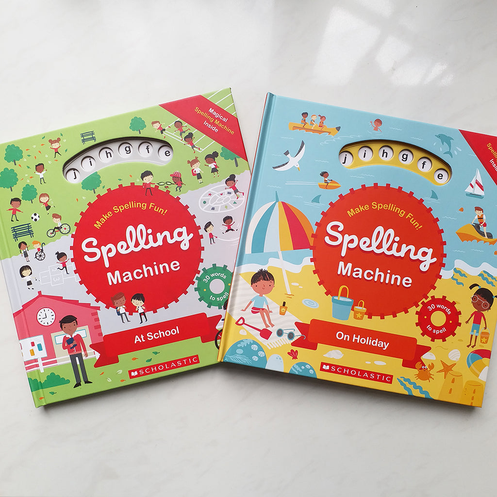Spelling Machine Set: At School and On Holiday – DoMa Bookstore